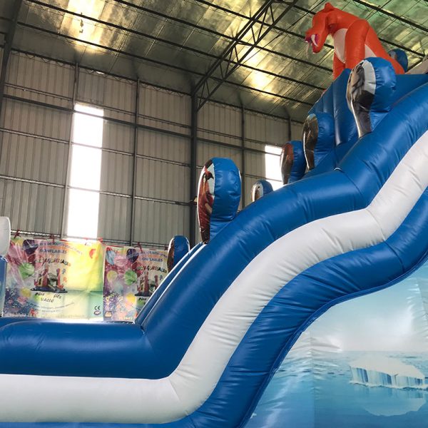 Ice Age Snow Leopard Slide - Heart Inflatables Factory
