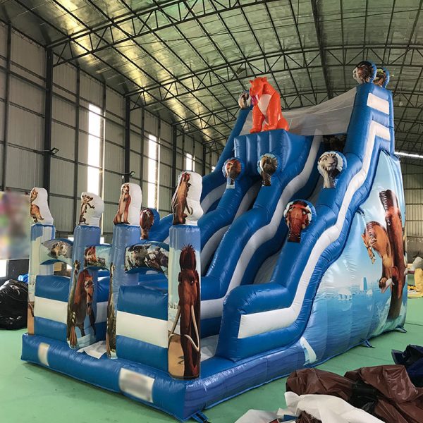 Ice Age Snow Leopard Slide - Heart Inflatables Factory
