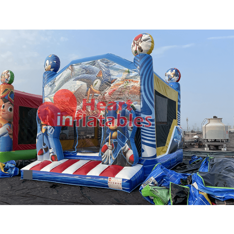 Sonic Bounce House - Heart Inflatables Factory