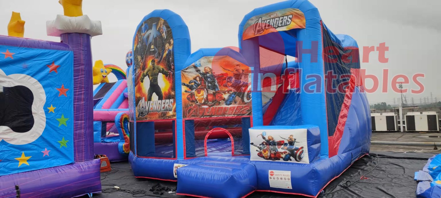 Avengers Bounce Slide - Heart Inflatables Factory