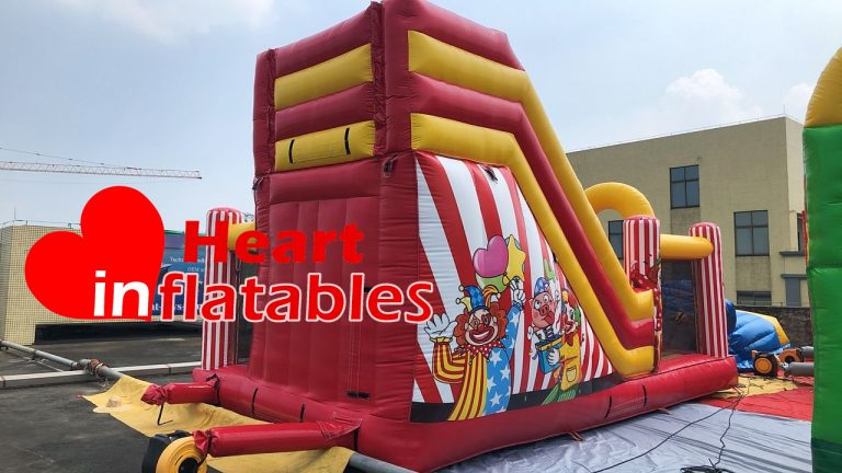 Clown Bouncy slide - Heart Inflatables Factory
