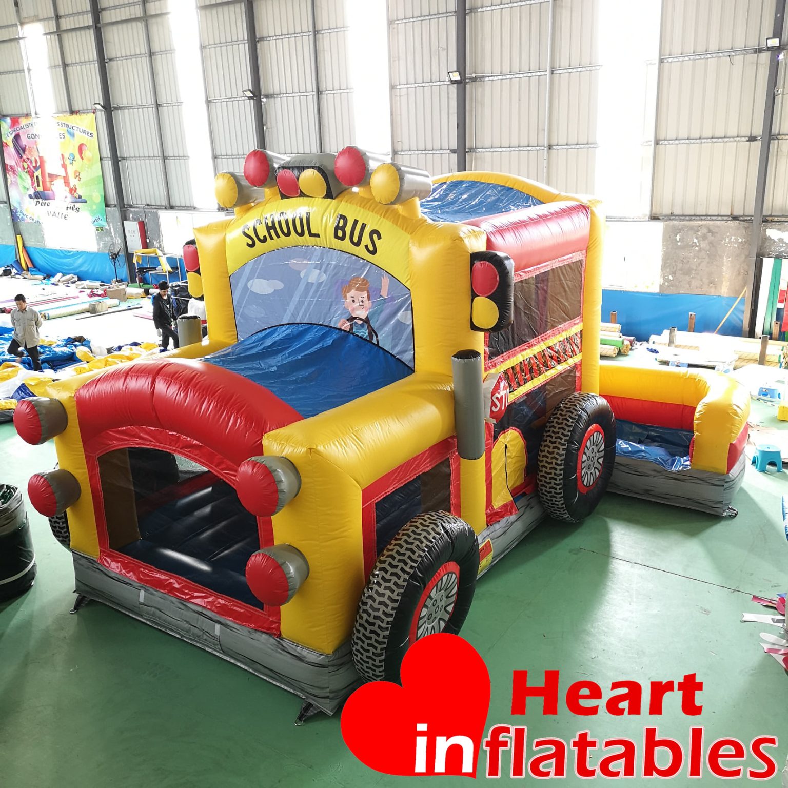 Inflatable School Bus - Heart Inflatables Factory