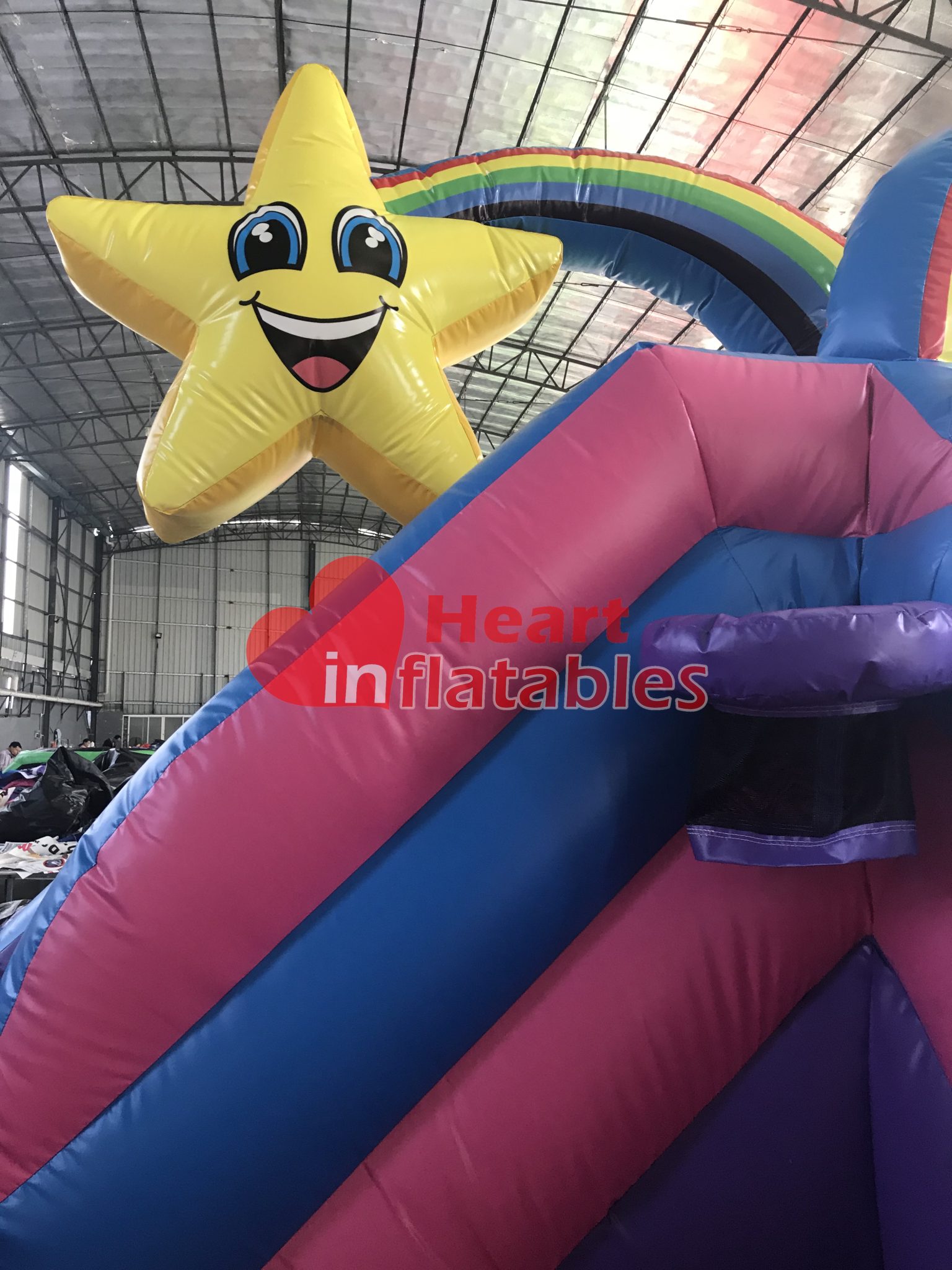 Unicorn Bounce House - Heart Inflatables Factory