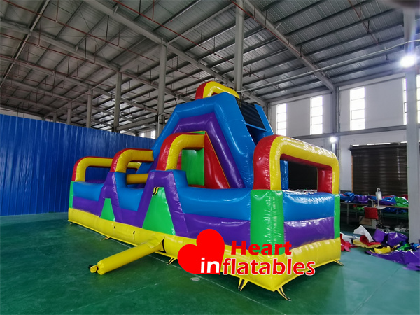 Wacky 180° Obstacle Course - Heart Inflatables Factory