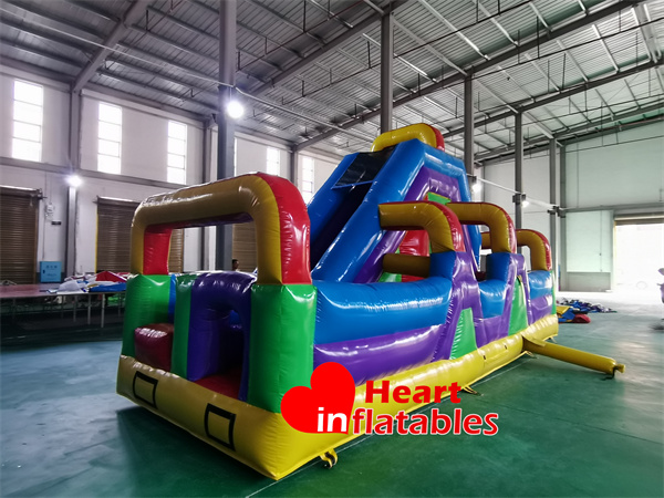 Wacky 180° Obstacle Course - Heart Inflatables Factory