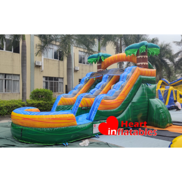 12ft Marble Water Slide - Heart Inflatables Factory