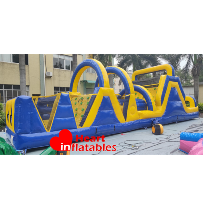 40ft Fun Run Obstacle Course - Heart Inflatables Factory