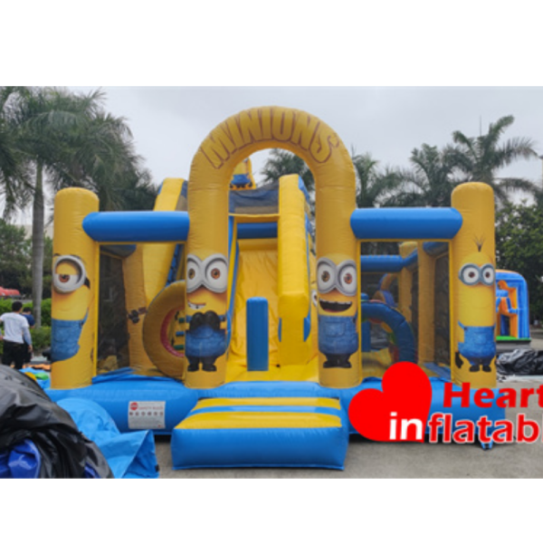 Minions Bouncer Slide 5mL x 6.5mW - Heart Inflatables Factory