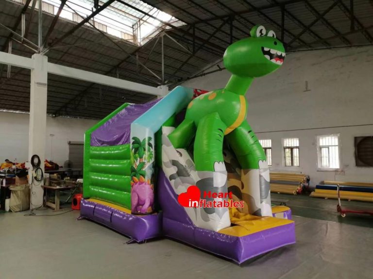 Dinosaur Bouncy Slide 5.1m x 3.7m - Heart Inflatables Factory