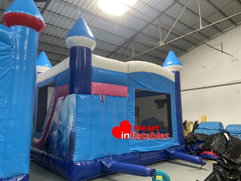 Inflatable Frozen Bouncy Slide 16.7x16.7ft(5x5m) - Heart Inflatables ...
