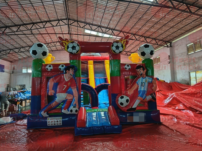 Inflatable Football Club Jumper Slide Combo - Heart Inflatables Factory
