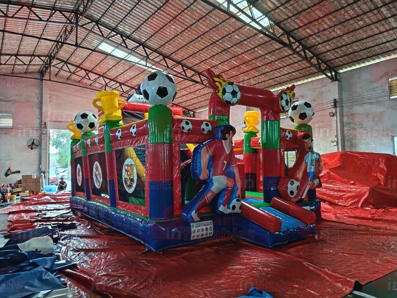 Inflatable Football Club Jumper Slide Combo - Heart Inflatables Factory
