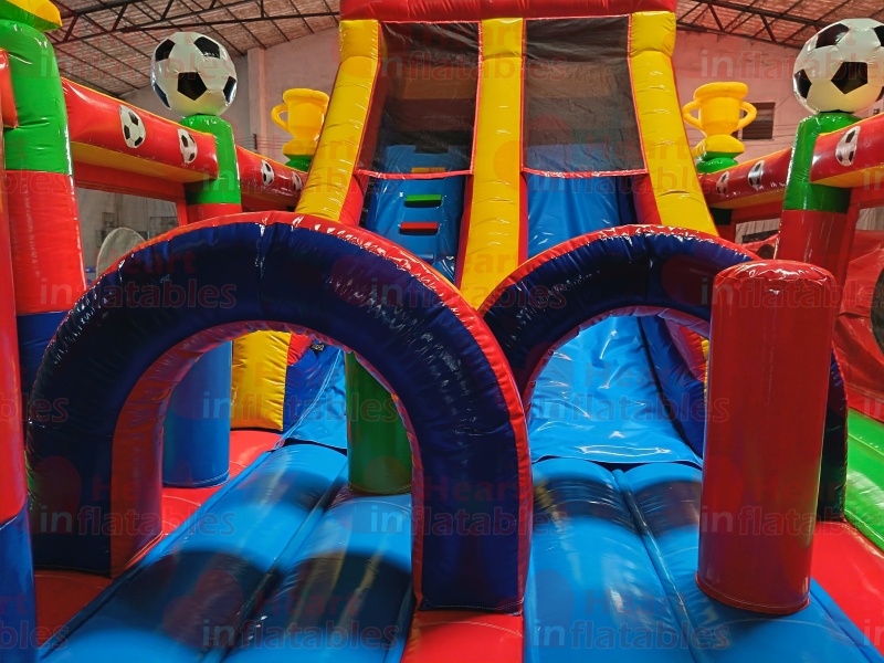 Inflatable Football Club Jumper Slide Combo - Heart Inflatables Factory