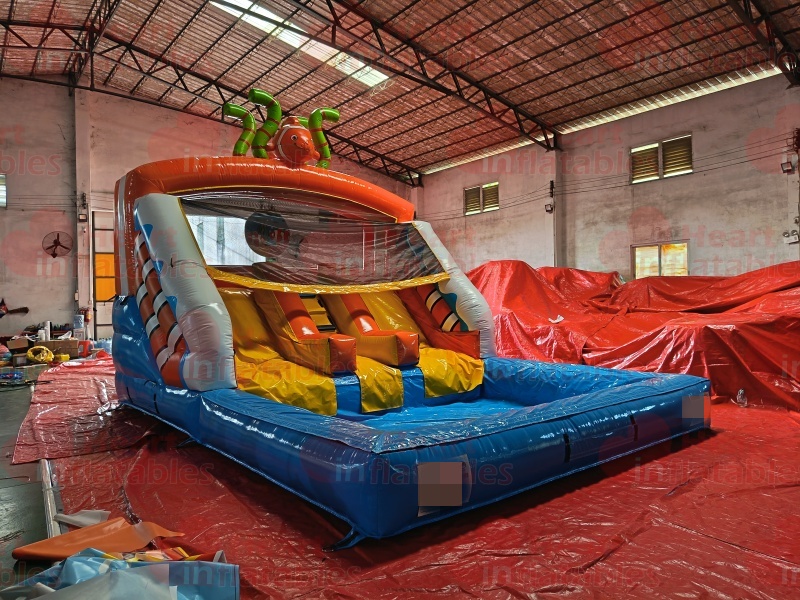 Inflatable Clownfish Water Slide with Pool - Heart Inflatables Factory